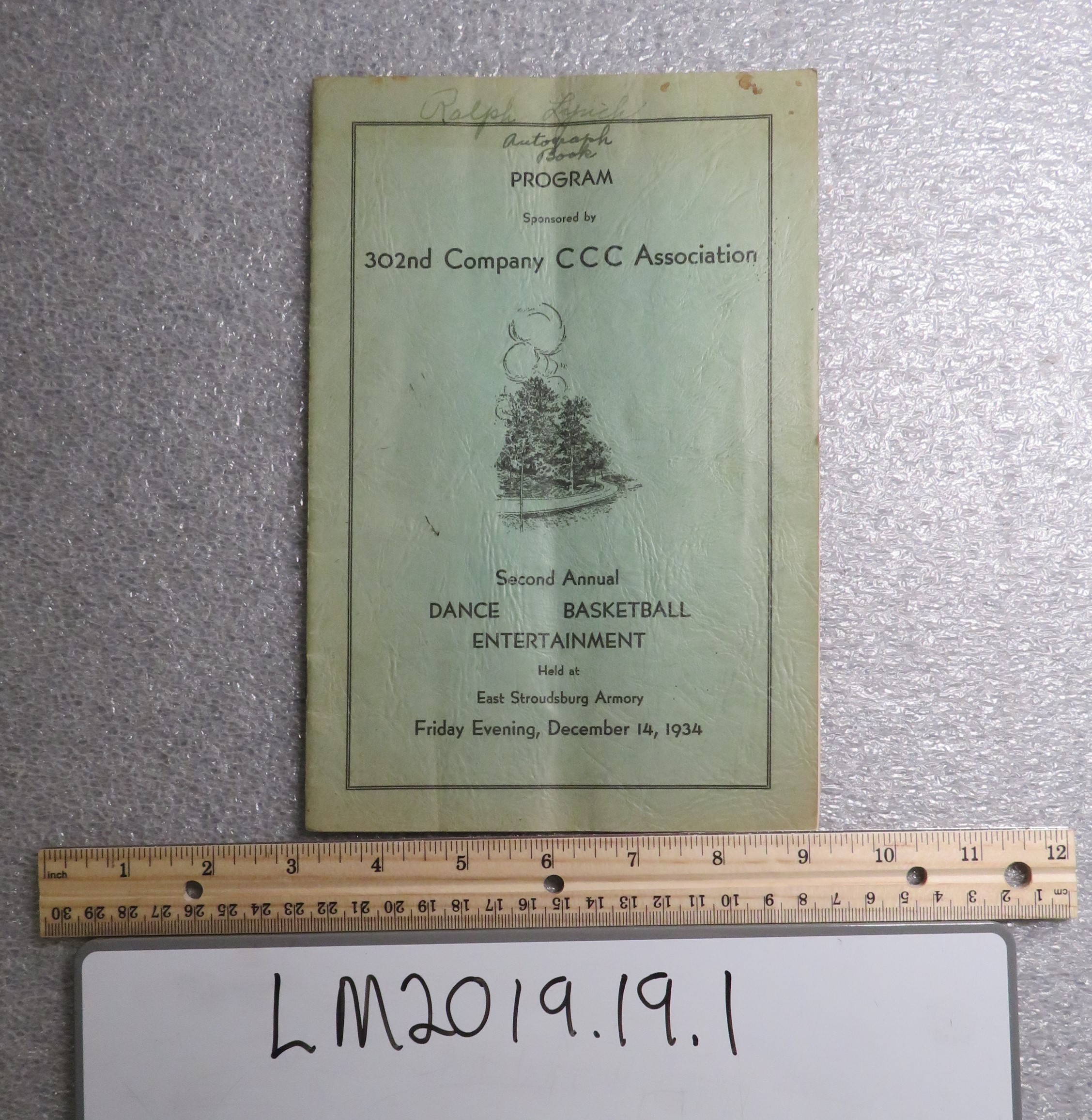1934 CCC Social Program – Pennsylvania Lumber Museum
