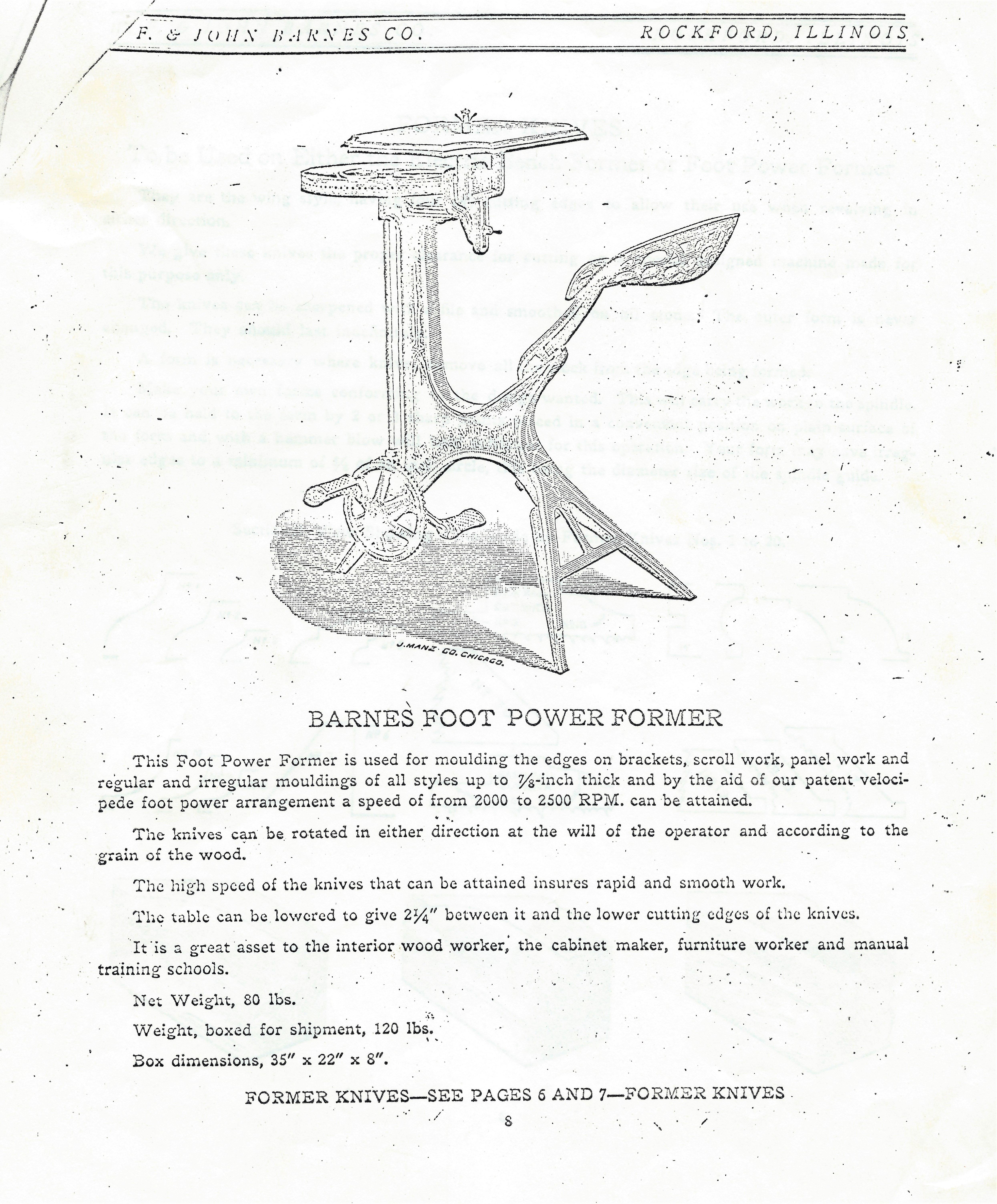 Barnes Foot Power Former – Pennsylvania Lumber Museum